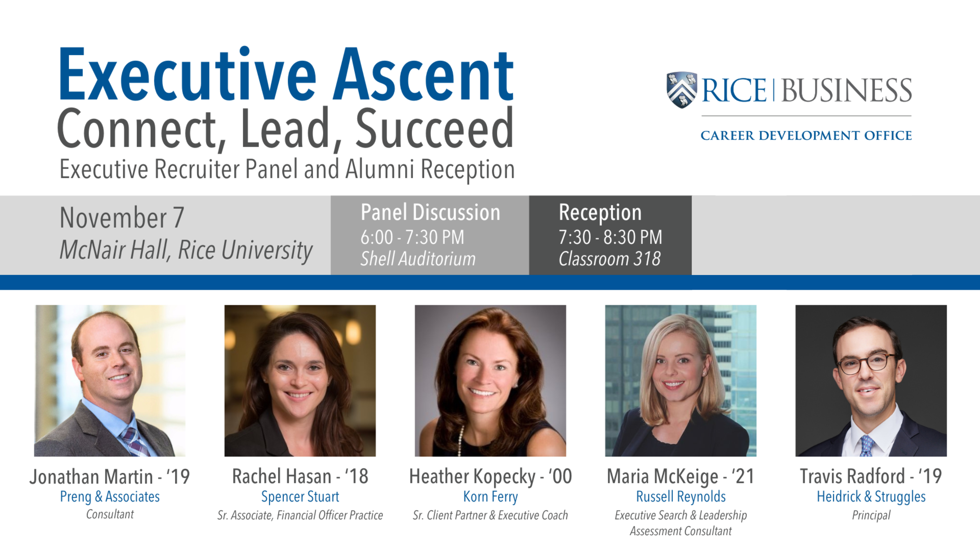 Executive Ascent: Connect, Lead, Succeed (Executive Recruiter Panel and Alumni Reception) | The ...